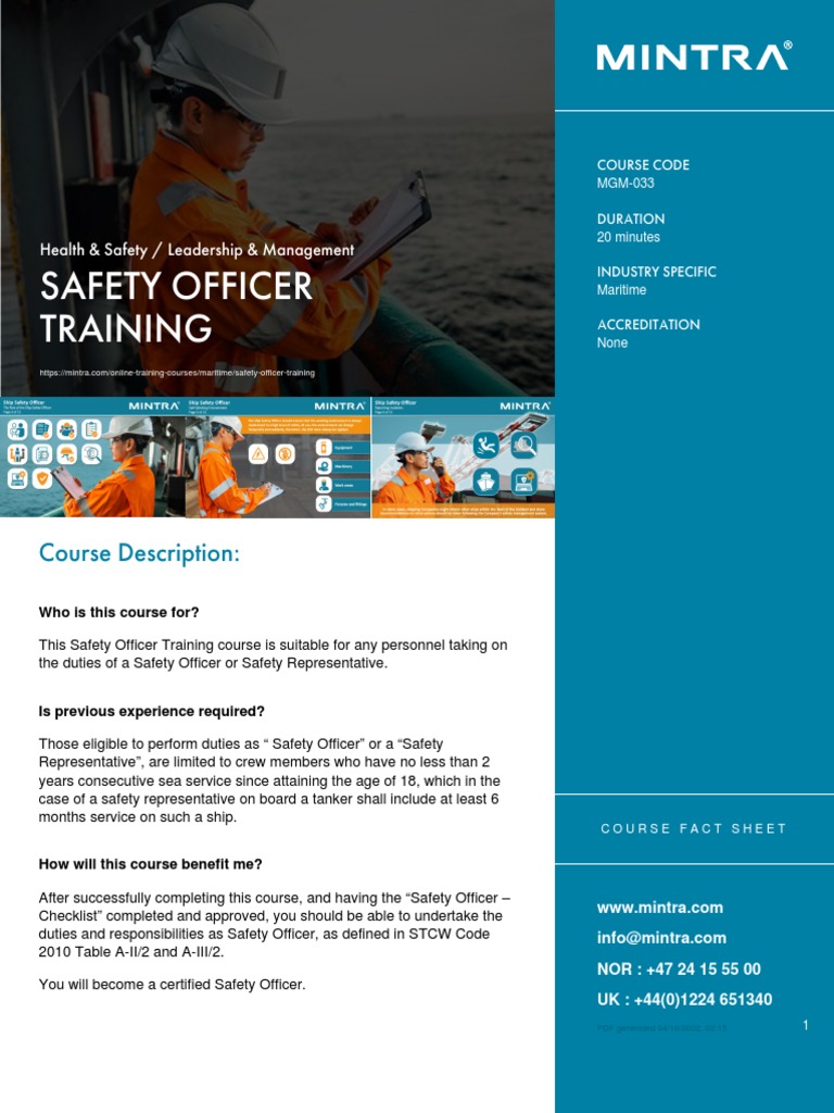 Safety Officer Training | PDF | Safari (Web Browser) | Software