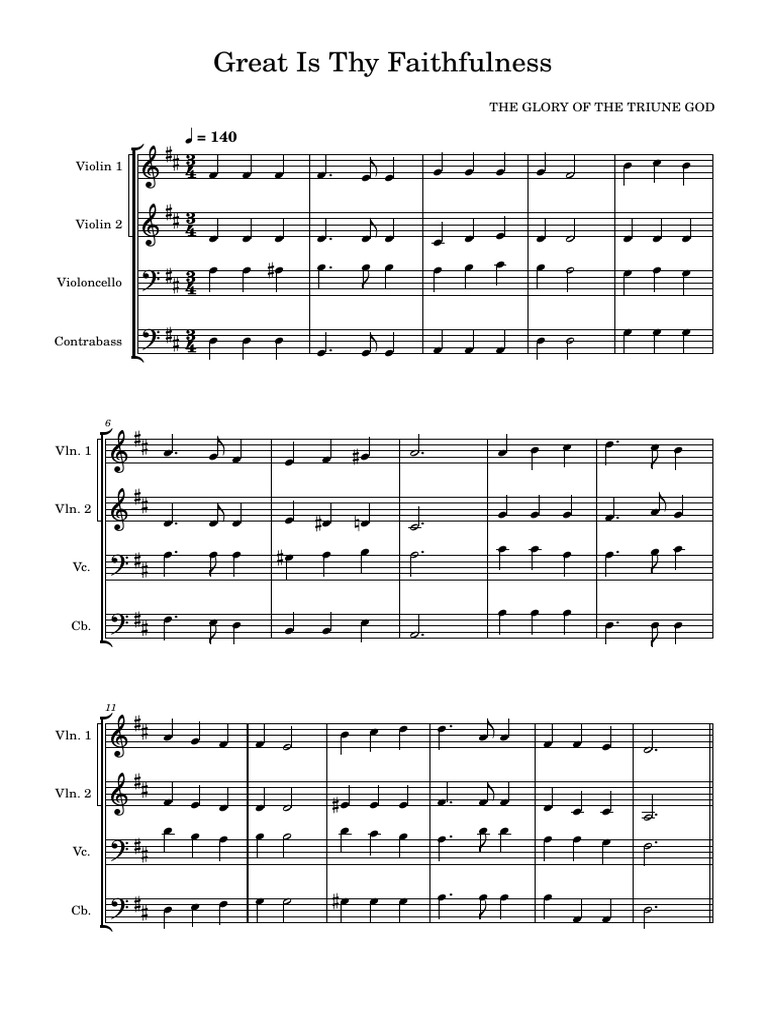 Great Is Thy Faithfulness | PDF