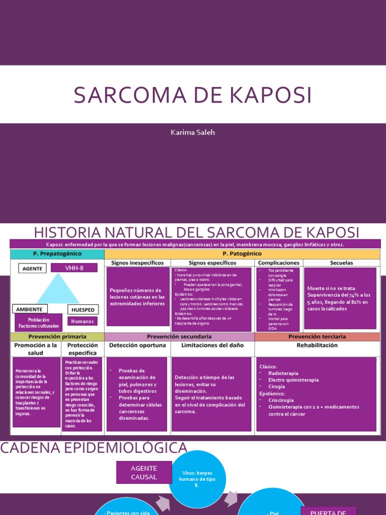 Sarcoma de Kaposi | PDF | Cáncer | Ciencias de la Salud