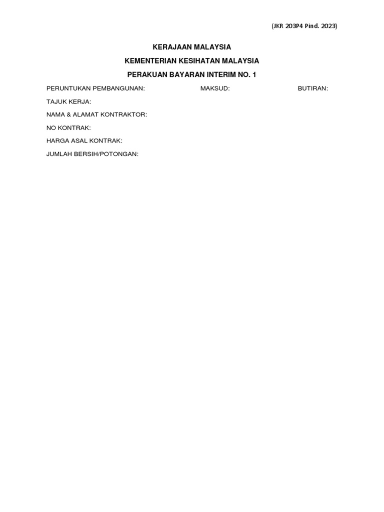 Borang JKR | PDF