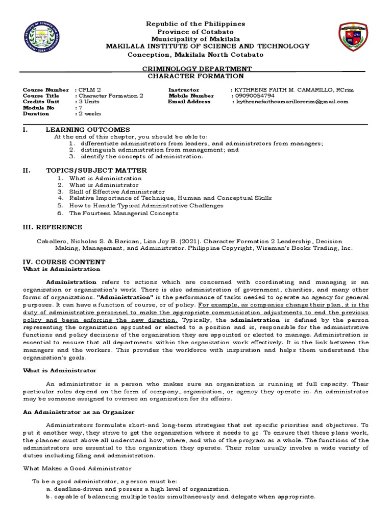 CFLM2 Mod7 | PDF | Expert | Skill