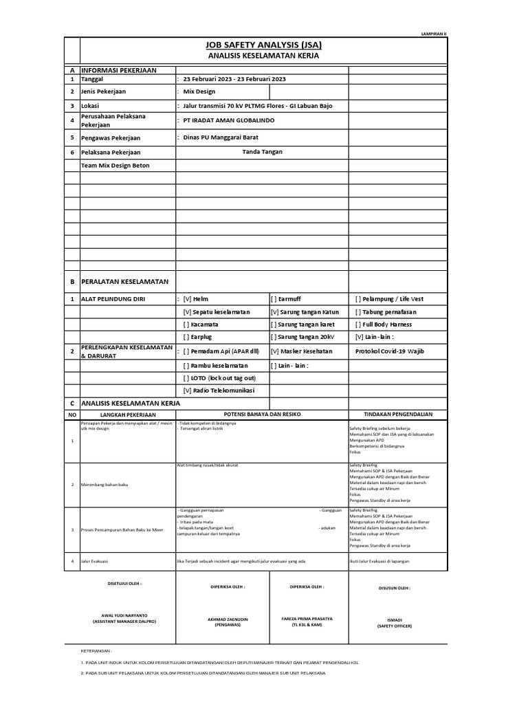 JSA Mix Design | PDF