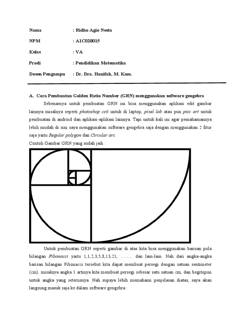 MENGUBAH DESAIN DENGAN GOLDEN RATIO DAN PHI GRID | PDF