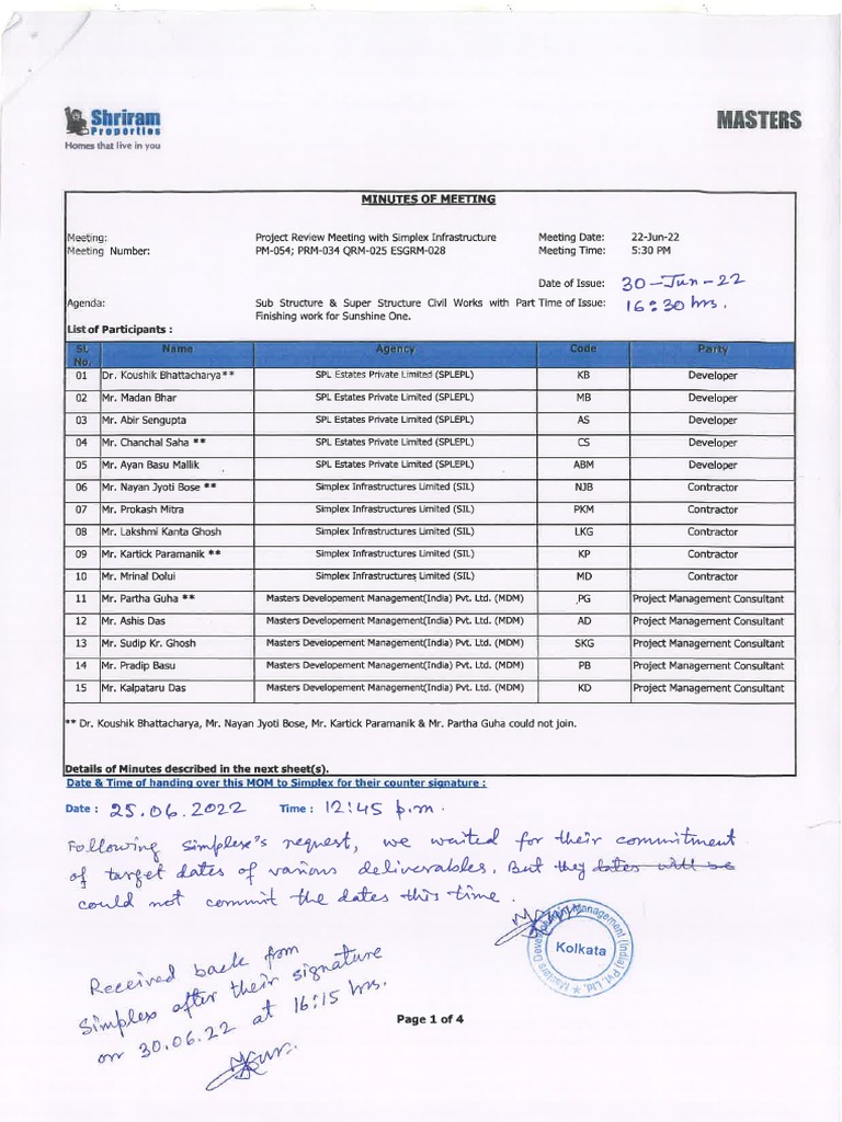 MOM PM 054 PRM 034 QRM 025 ESGRM 028 22 Jun 2022 | PDF