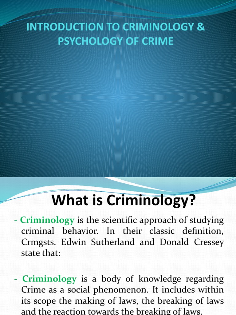 Intro To Crim.1667992352435 (Replica) | PDF | Rape | Criminology