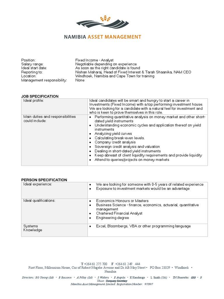 Fixed Income Analyst Jan 2023 | PDF | Financial Analyst | Investing