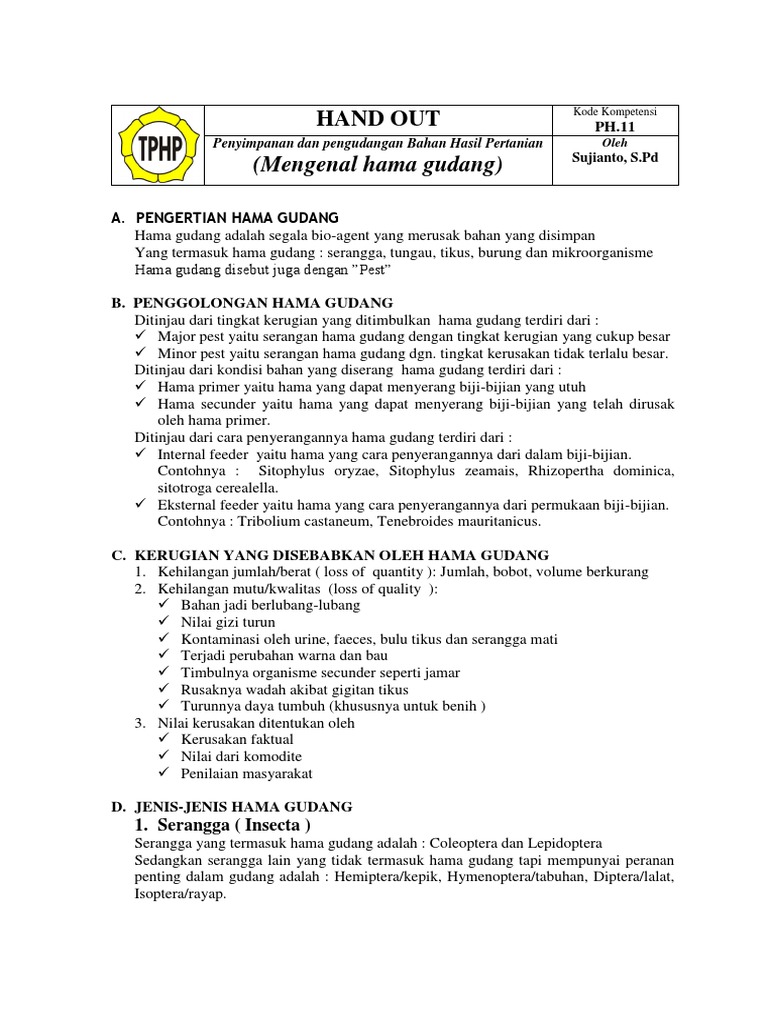 Mengenal Hama Gudang | PDF