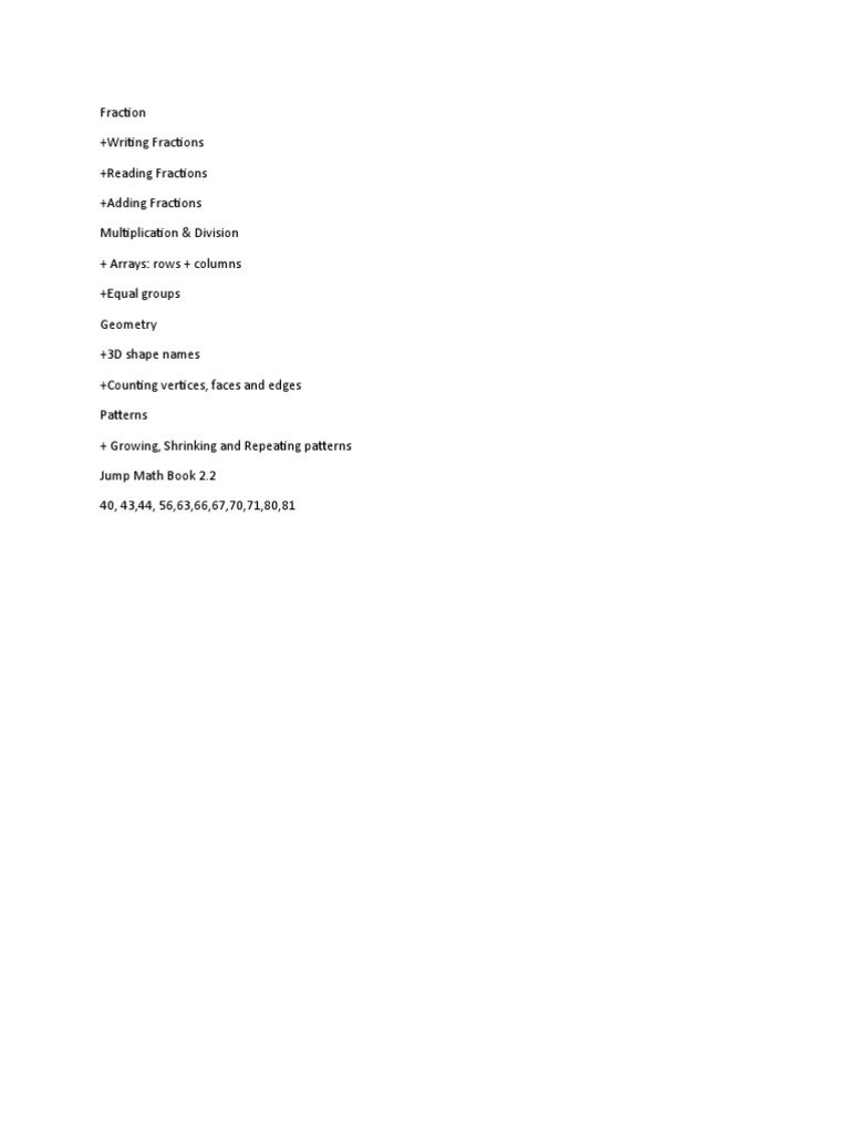 Comprehensive Guide to Fractions and Geometry | PDF | Teaching Methods ...