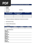 ADB Format | PDF | Consultant | Employment