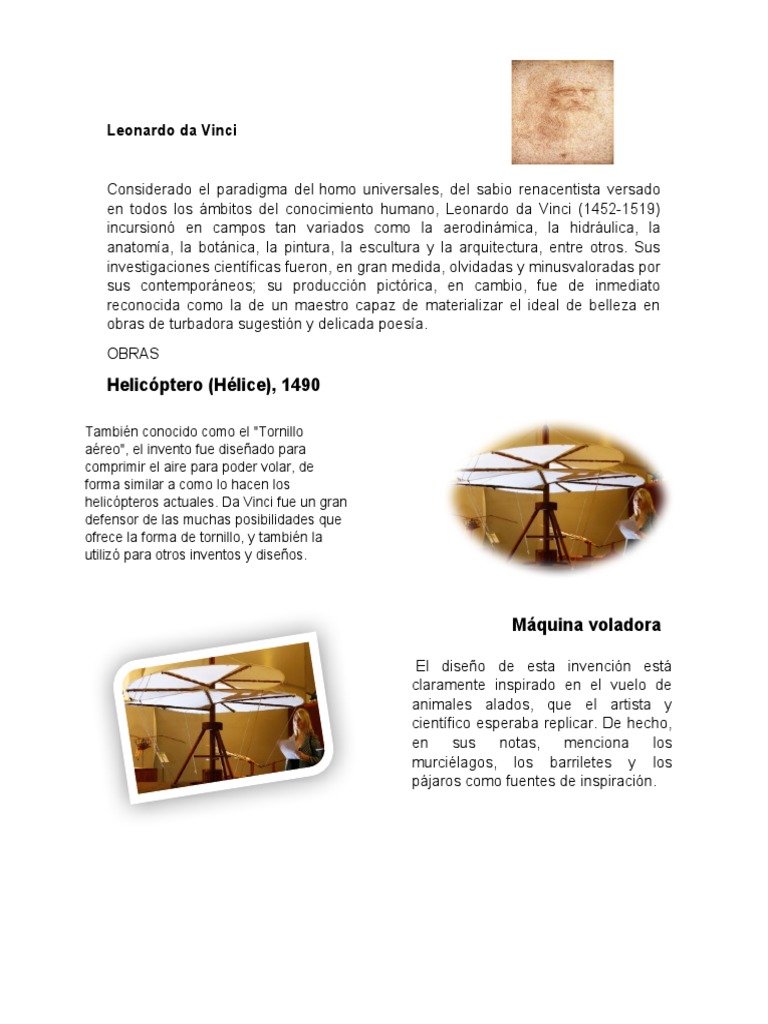 Leonardo Da Vinci | Descargar gratis PDF | Rodamiento (Mecánico ...