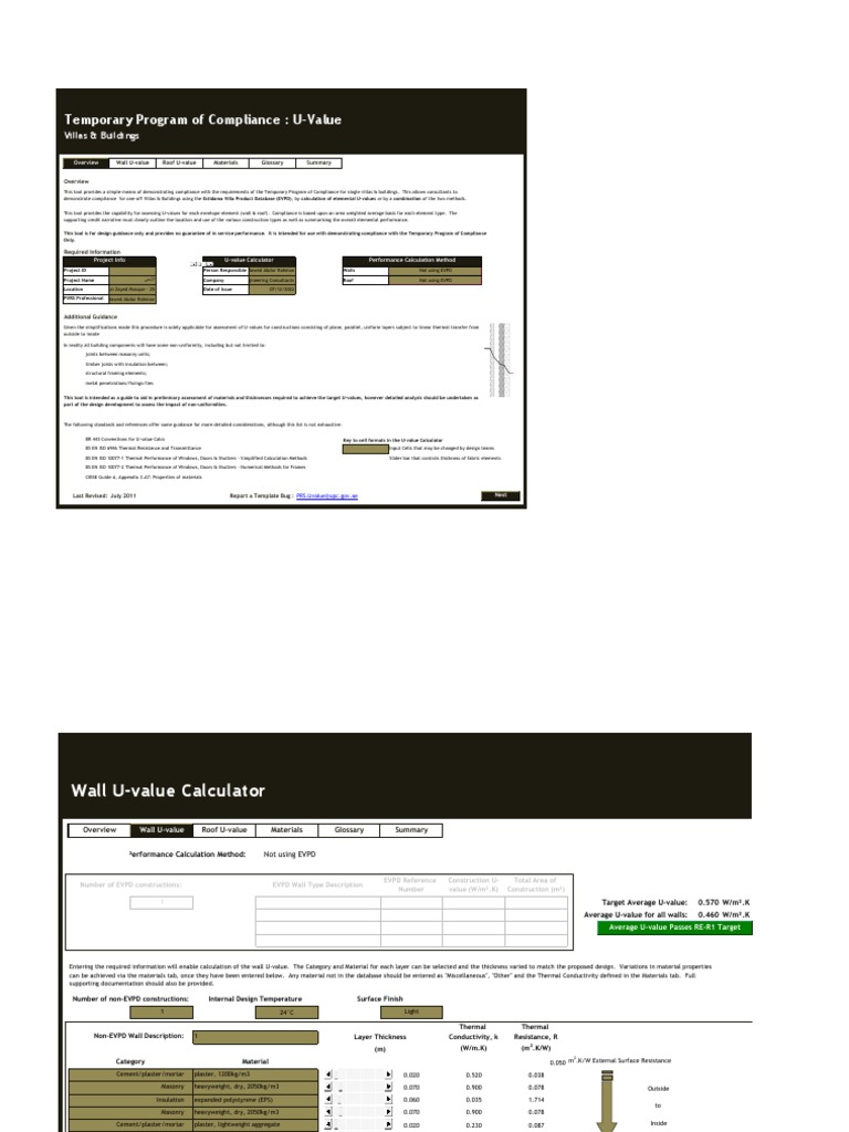 Villa U-Value | PDF | Thermodynamics | Physical Sciences