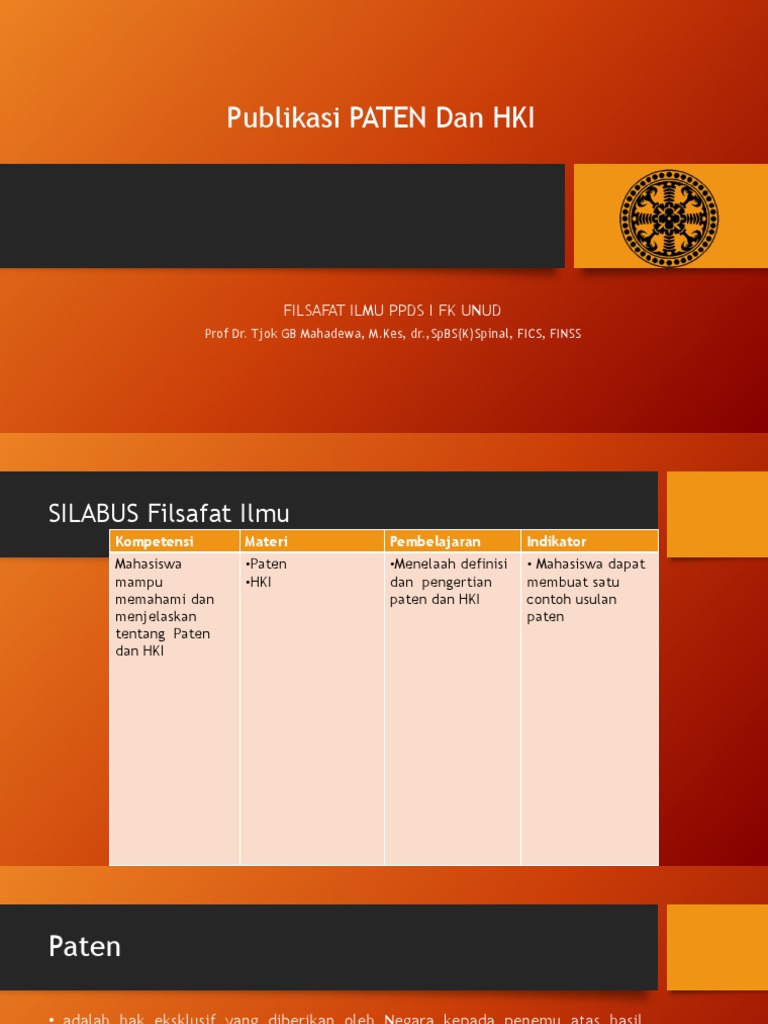 Paten Dan HKI | PDF