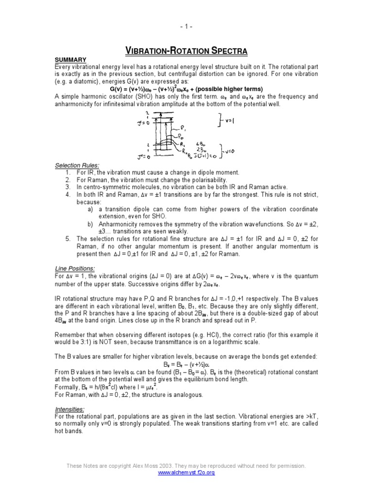 Rovibrational Spectros | PDF | Infrared Spectroscopy | Optics