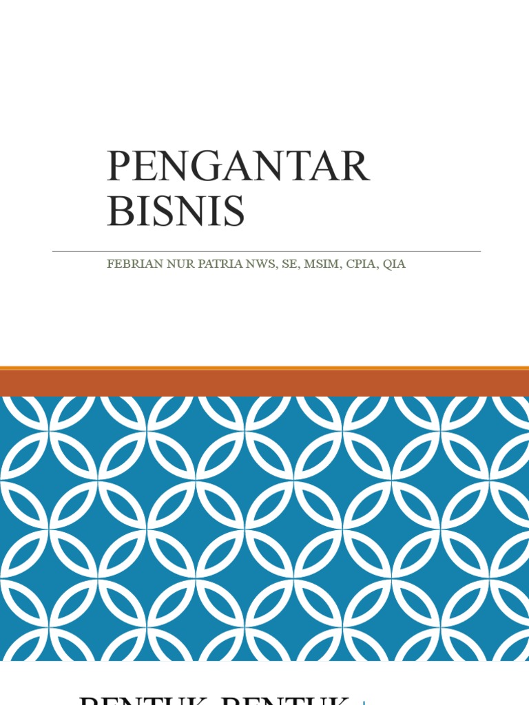 Pengantar Bisnis Pertemuan Ke 2 | PDF | Karier & Perkembangan