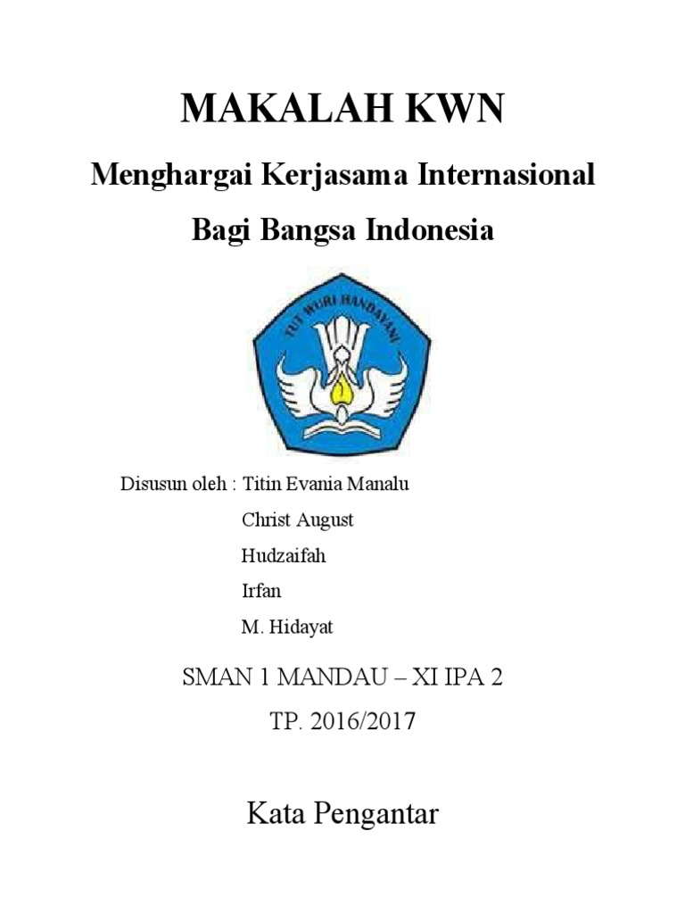 Makalah KWN Menghargai Kerjasama | PDF | Karier & Perkembangan | Politik