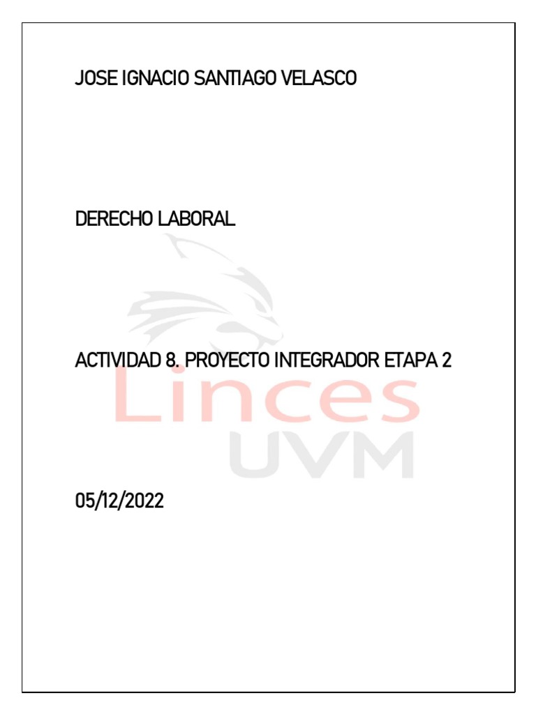 Act8 Jisv | PDF | México | Derecho laboral