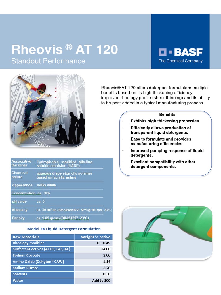 Rheovis AT 120 - OPP & Spotlight | PDF | Detergent | Rheology