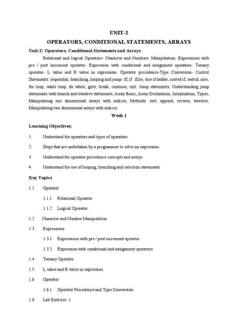Week 1 Self Learning Materials | PDF | Pointer (Computer Programming ...