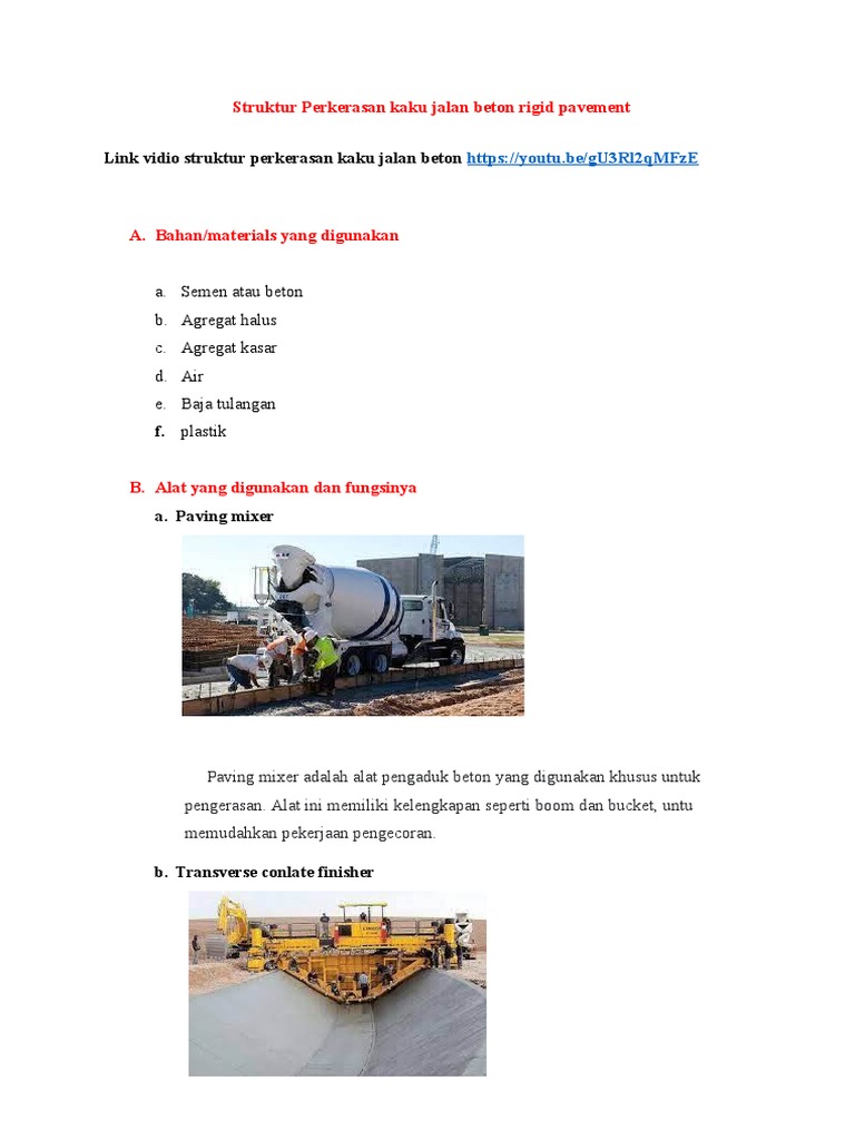 Struktur Jalan Kaku Kelompok 2 | PDF | Griya & Taman