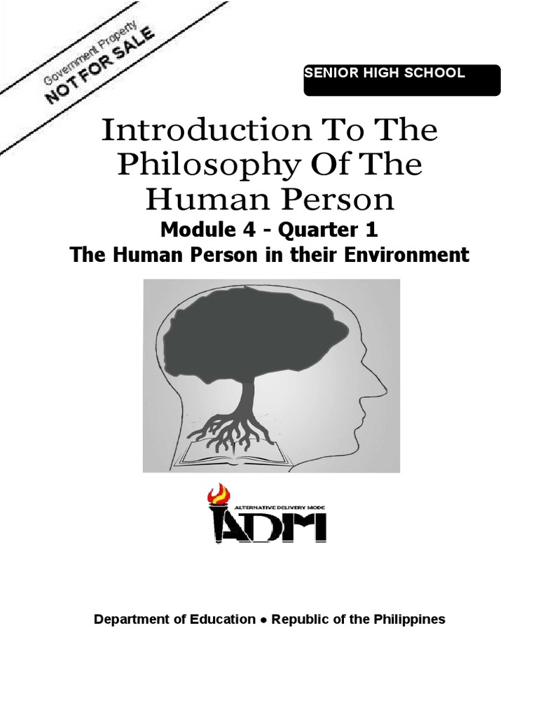 Module 4 Introphilo q1 Mod4 The Human Person in Their Environment | PDF ...