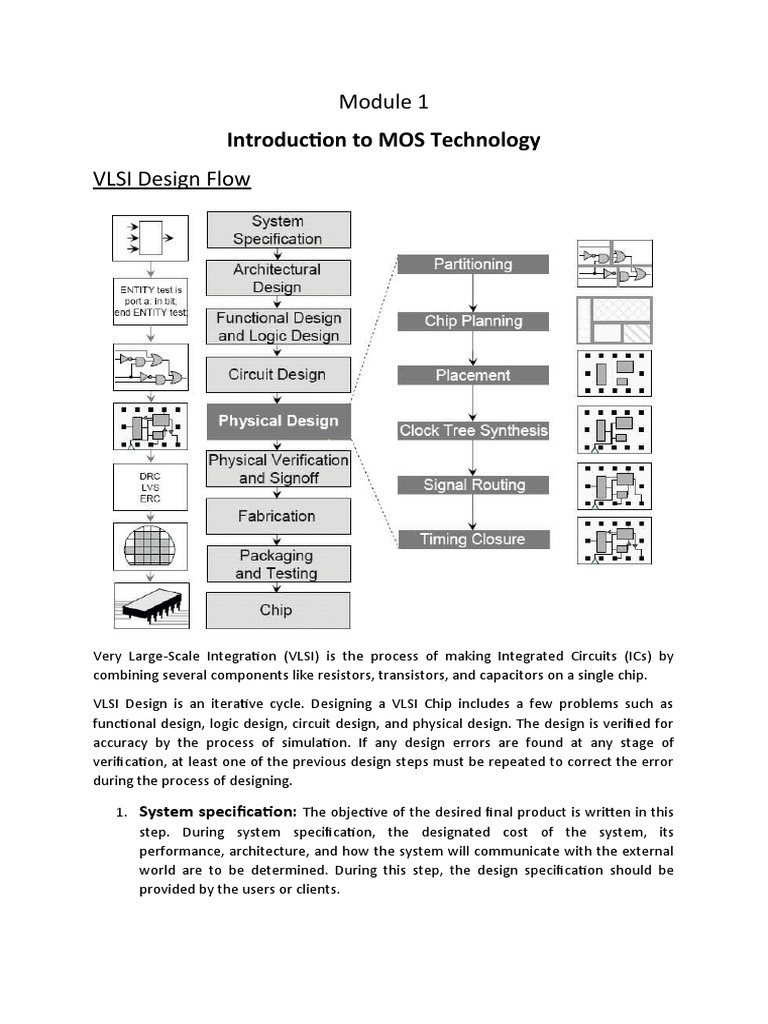VLSI Design Flow (Study Material) | PDF | Electrical Network ...
