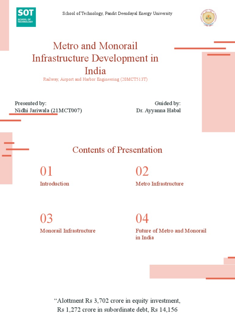 Metro vs Monorail in India | PDF | Rapid Transit | Rail Transport