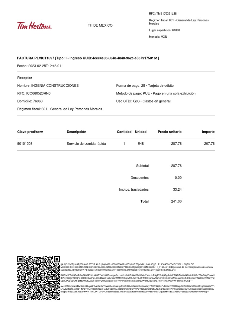 FACTURA PLVICT1697 (Tipo: I - Ingreso UUID:) | PDF | Pagos | Dinero