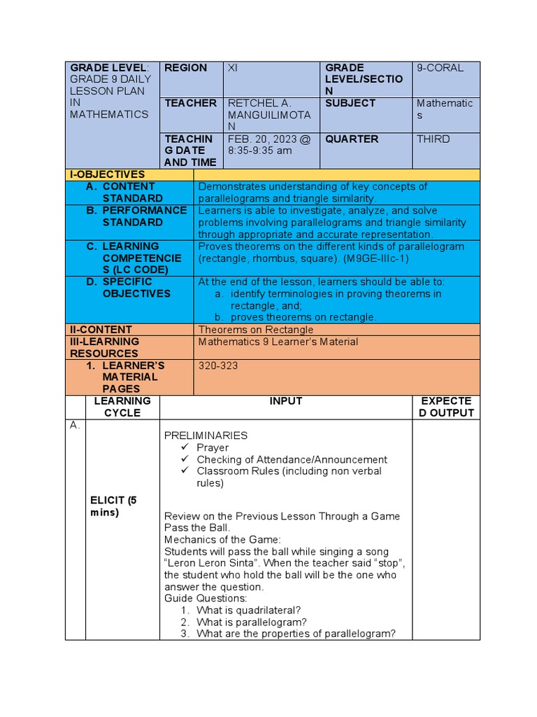 Rectangle | PDF | Rectangle | Geometric Shapes