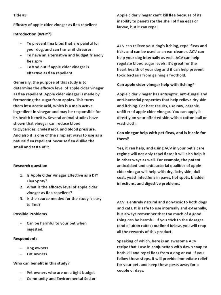 Title Defense Capstone | PDF | Vinegar | Cider