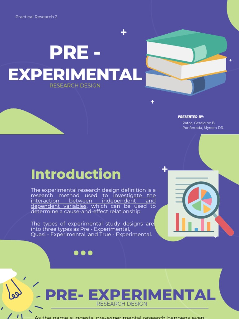 Pre-Experimental Research Guide | PDF | Experiment | Scientific Method