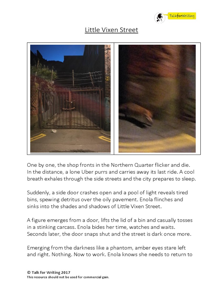 Little Vixen Street | PDF | Poetry | Ellipsis