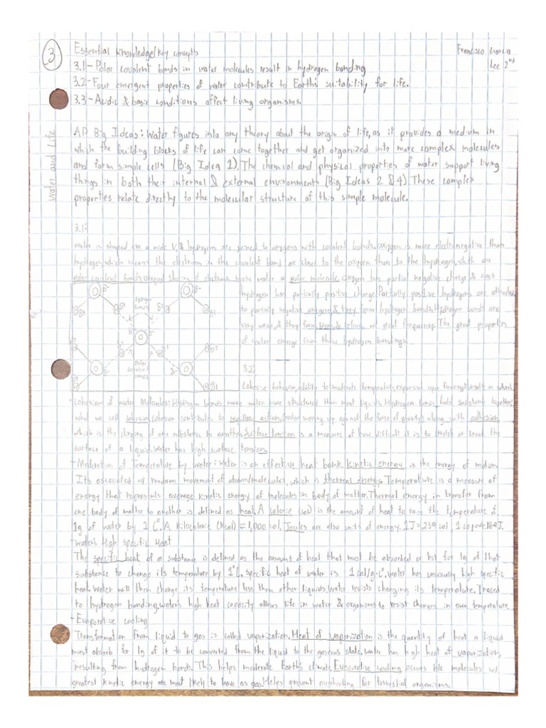 AP Bio Unit 1. 1 Pagers | PDF