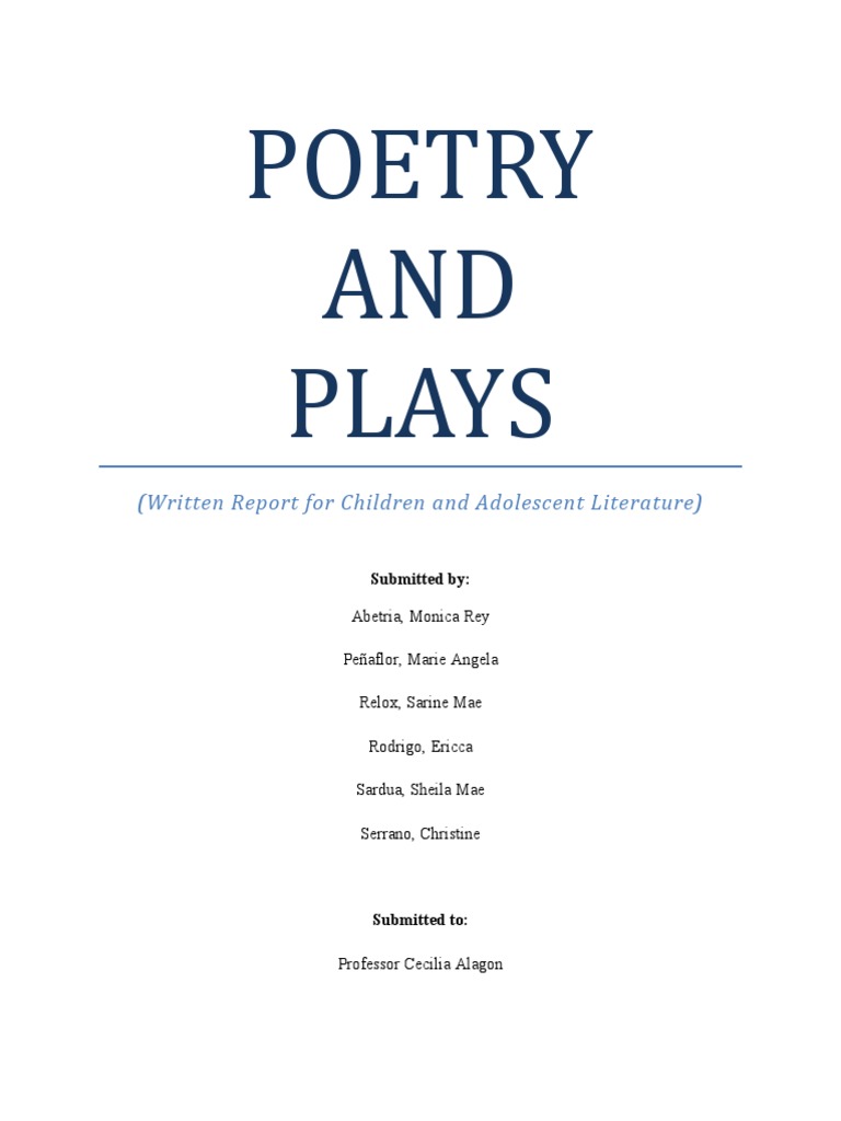 CALWritten Report | PDF | Poetry | Play (Theatre)