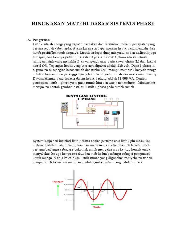 Ringkasan Materi Dasar Sistem 3 Phase | PDF