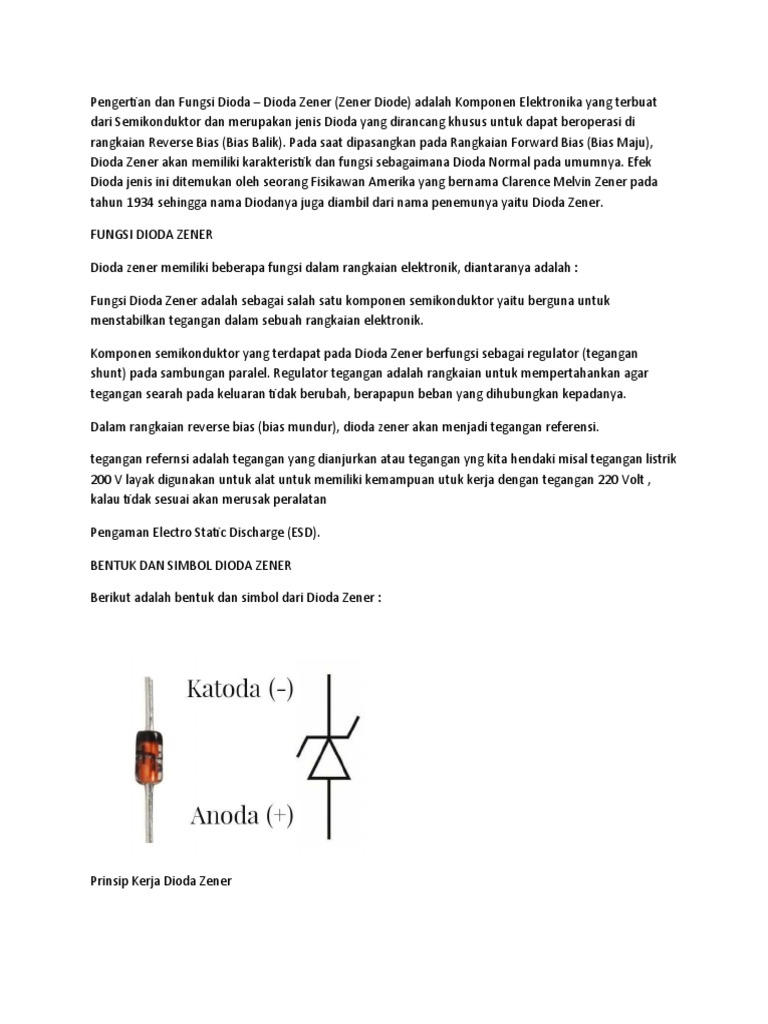 Dioda Zener | PDF