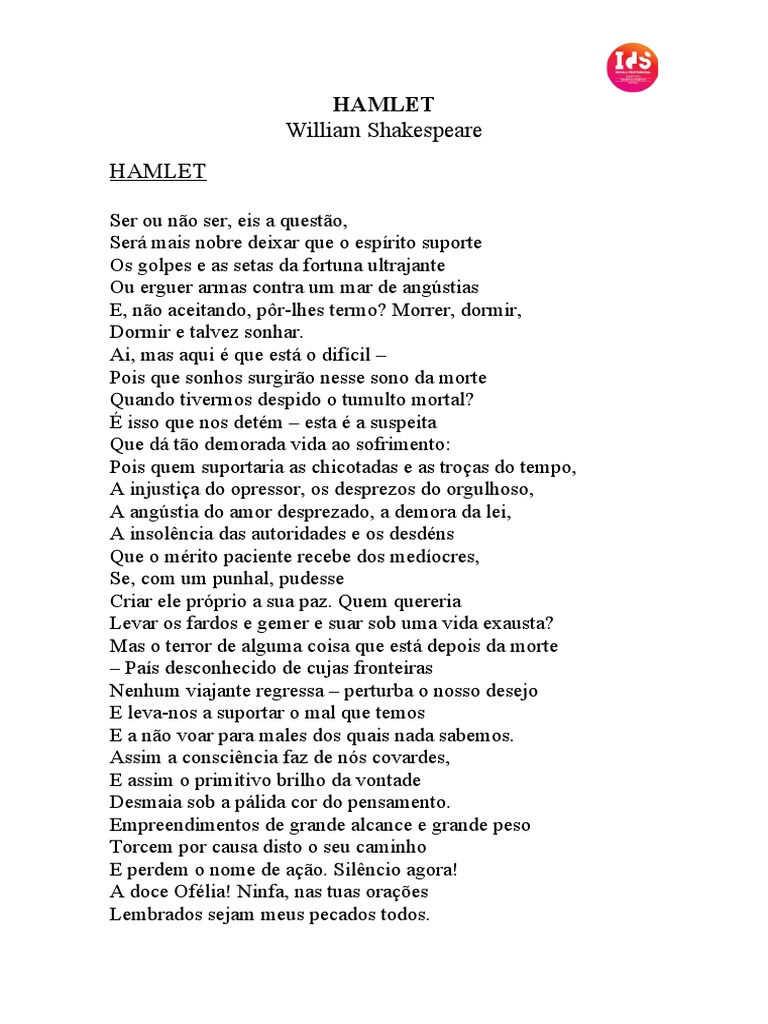 Hamlet Monólogo | PDF