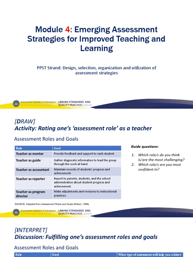 Emerging Assessment Strategies for Teachers | PDF | Educational ...