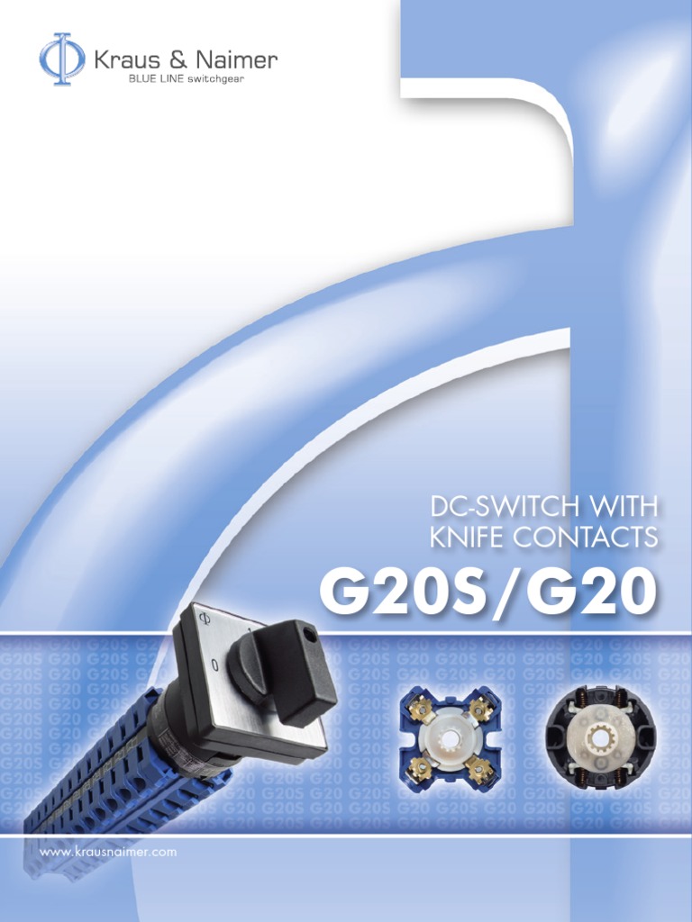 Dc-Switch With Knife Contacts | PDF | Switch | Electrical Network