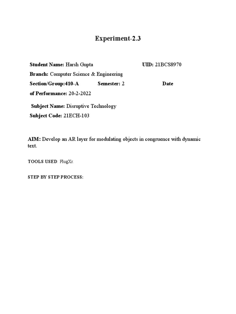 2.3 DT - 21BCS5186 - Vipul Ojha | PDF