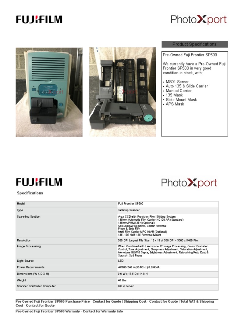 Product Specifications | PDF