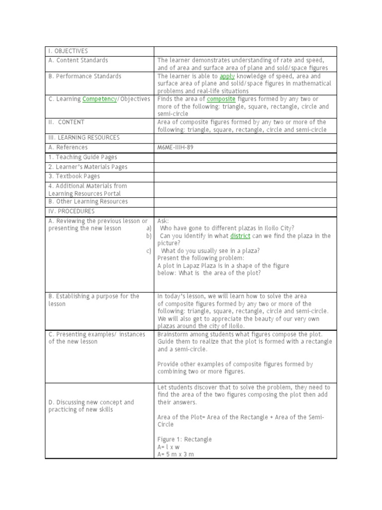 Calculating the Areas of Composite Plane Figures: A Lesson on Finding Total Surface Areas of ...