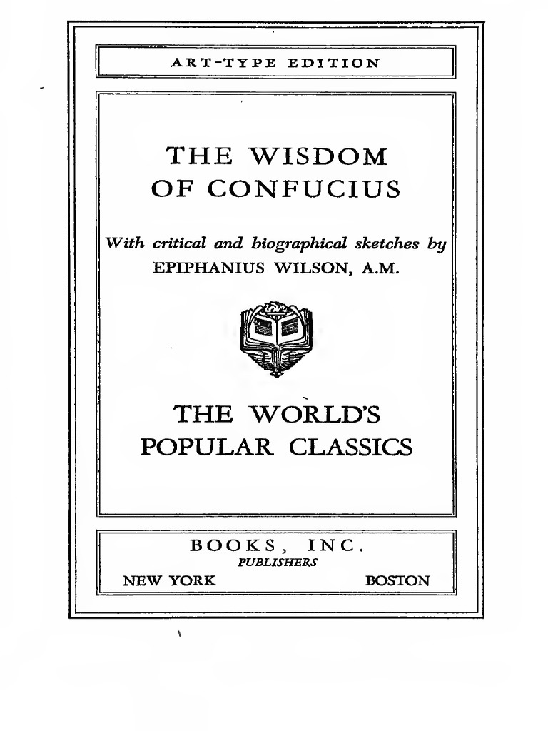 The Wisdom of Confucius | PDF | Confucianism | Confucius