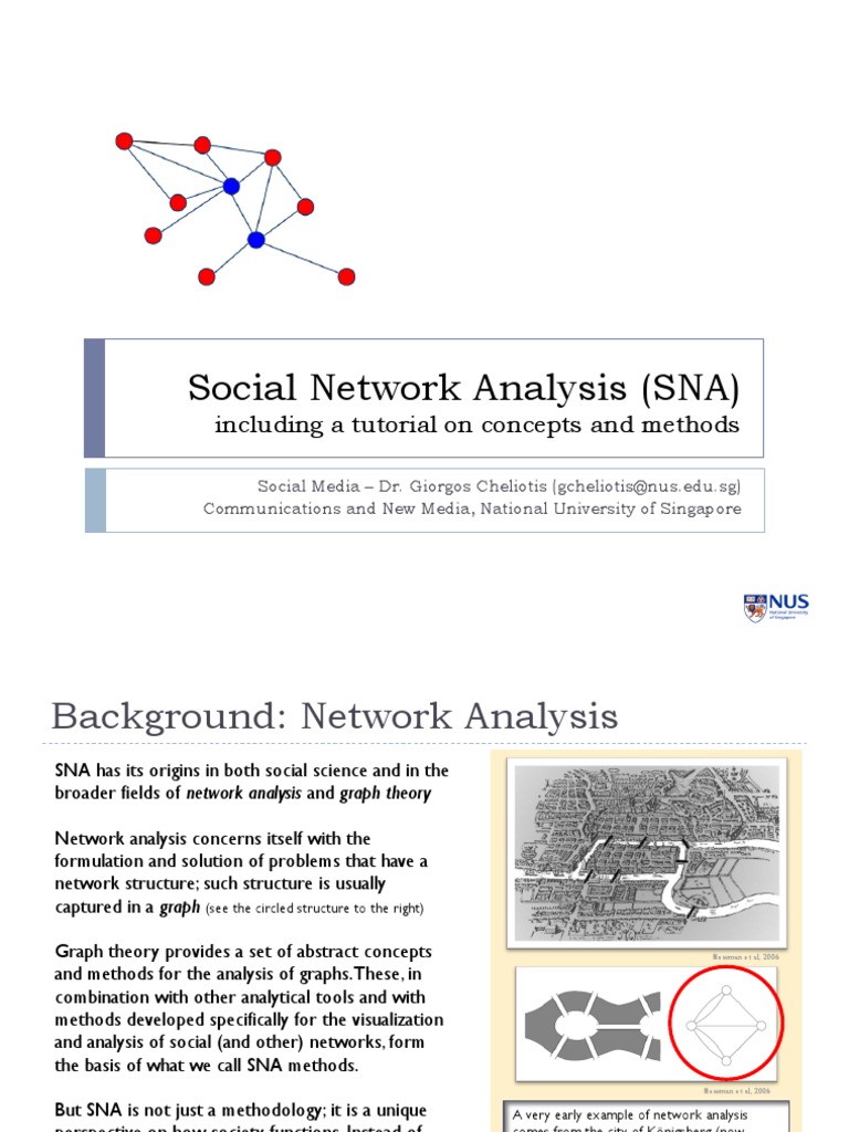 Social Network Analysis: Concepts & Methods | PDF | Social Network ...