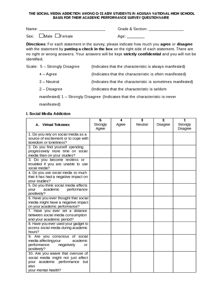 G 3 Practical Research Survey Questionnaire | PDF