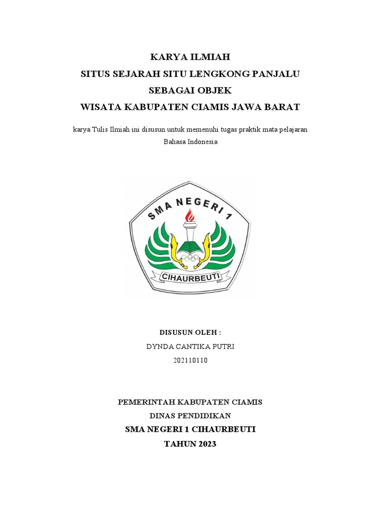 Cover Karya Ilmiah Sman 1 Cihaurbeuti | PDF