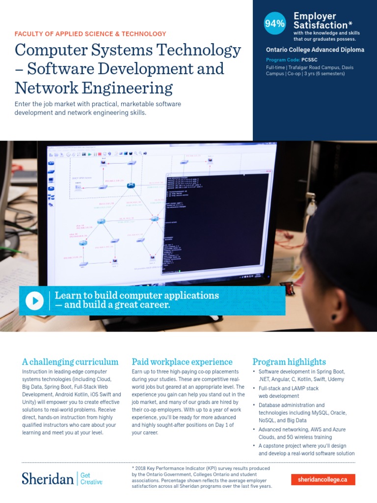 Computer Systems Technology Software Development and Network Engineering en | PDF | University ...