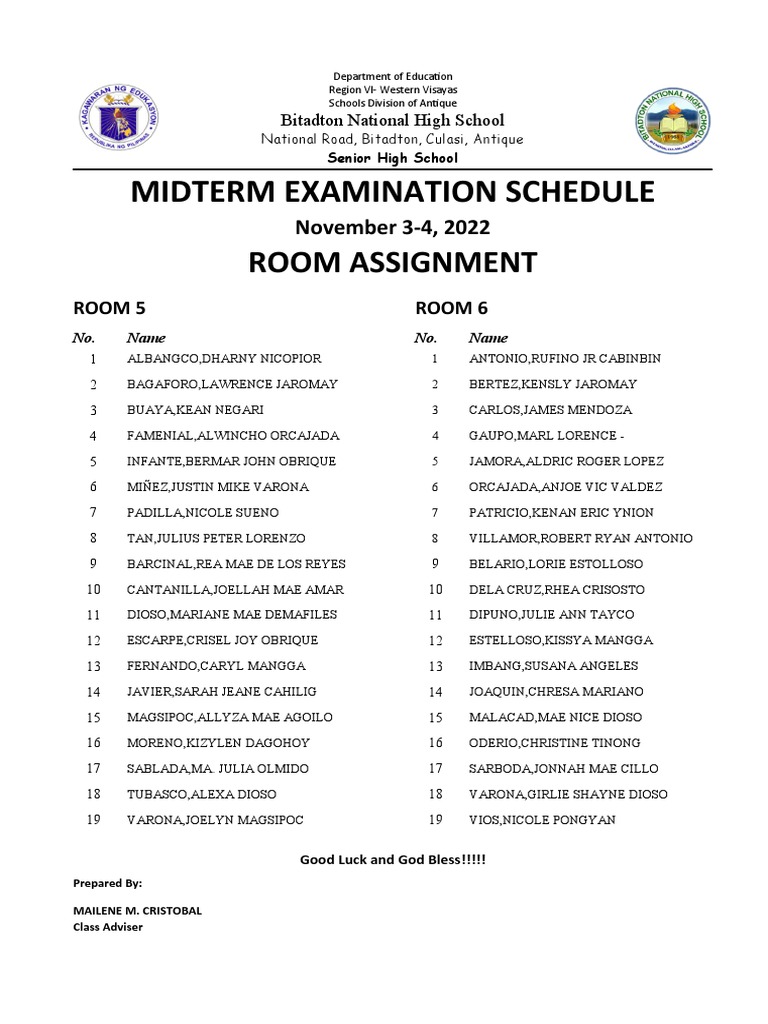 Room Assignment | PDF