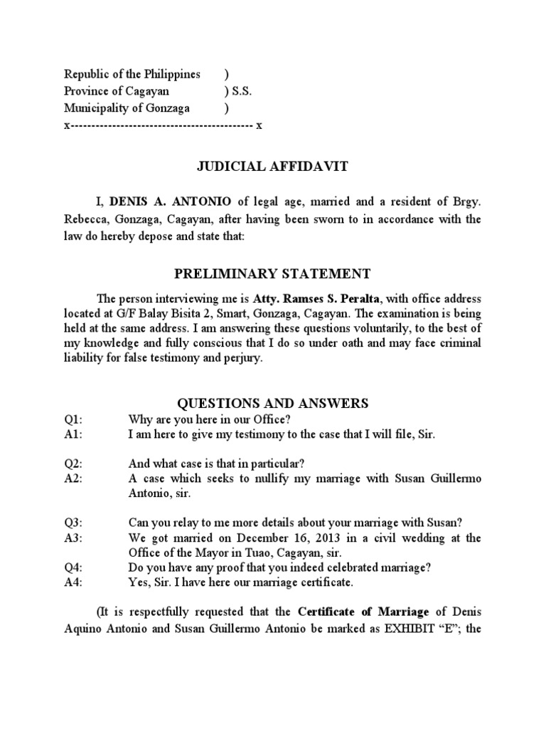 Ja Petitioner | PDF | Affidavit | Common Law