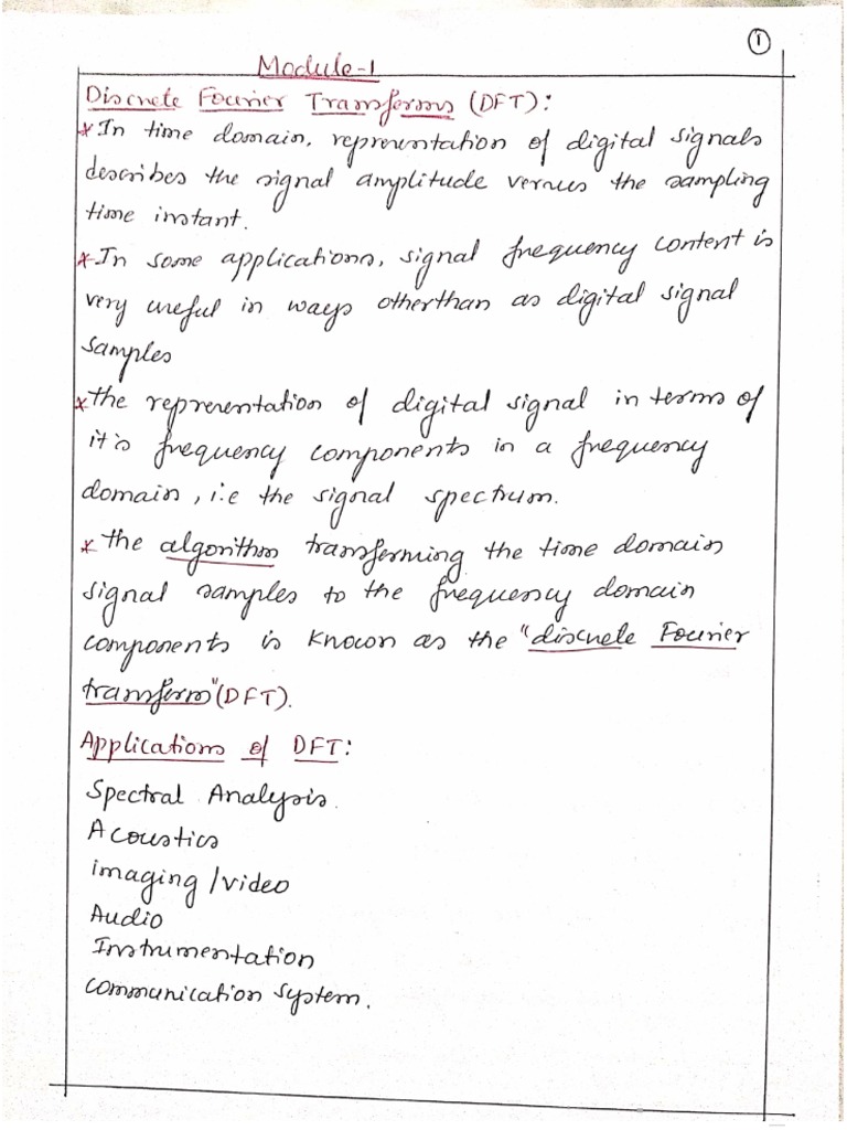 DSP-Module1-notes (1) As | PDF