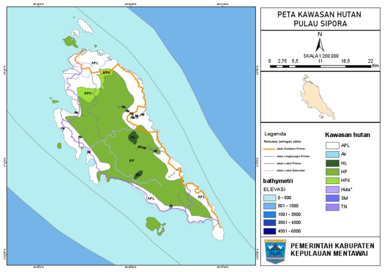 Peta Pulau Sipora | PDF